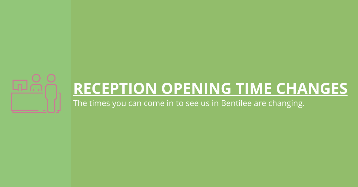 Changes to our Bentilee reception desk opening times - epichousing.co.uk